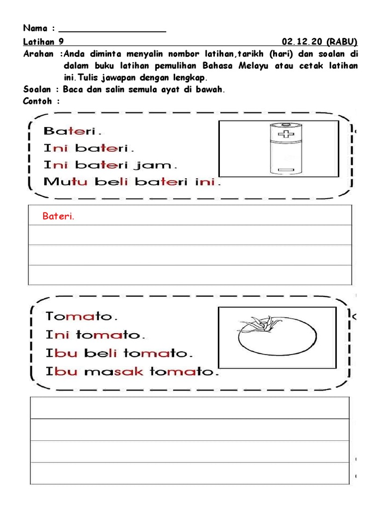 02.12 Rabu Latihan 9 BM | PDF