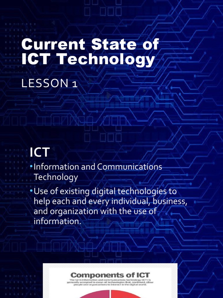 Current State of ICT Technology: Lesson 1 | PDF