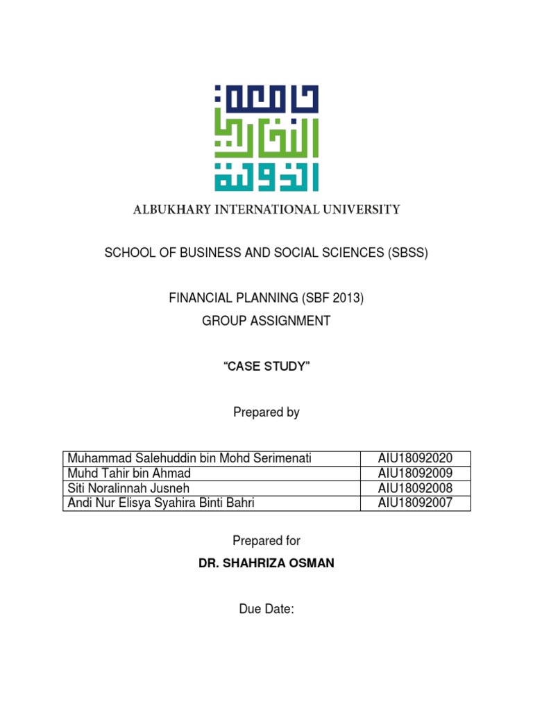 Case Study FP PDF | PDF | Expense | Taxes