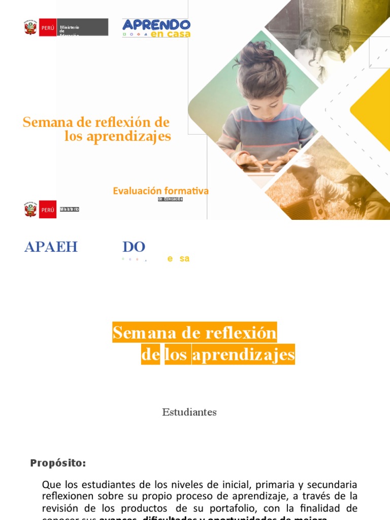 VC Semana de Reflexion de Los Aprendizajes | PDF | Evaluación | Aprendizaje