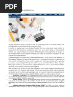 MEP Work Sequencing | PDF | Air Conditioning | Architect