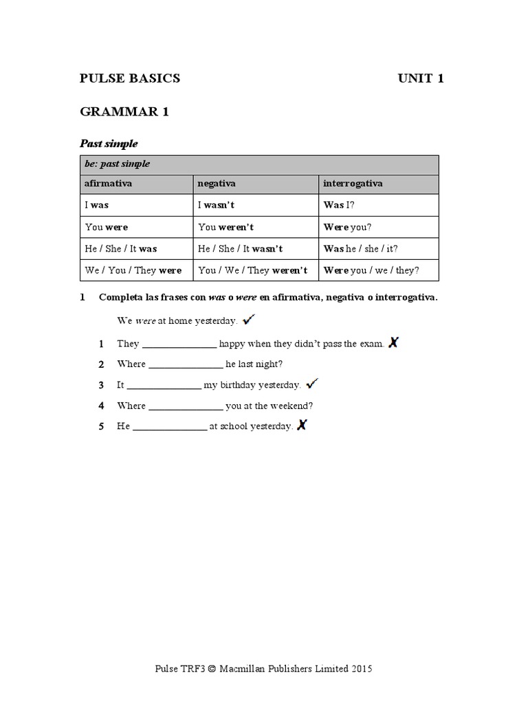 Pulse - trf3 - U1 - Basics - Grammar - 1 - Cast1 3 | Computing And Information Technology