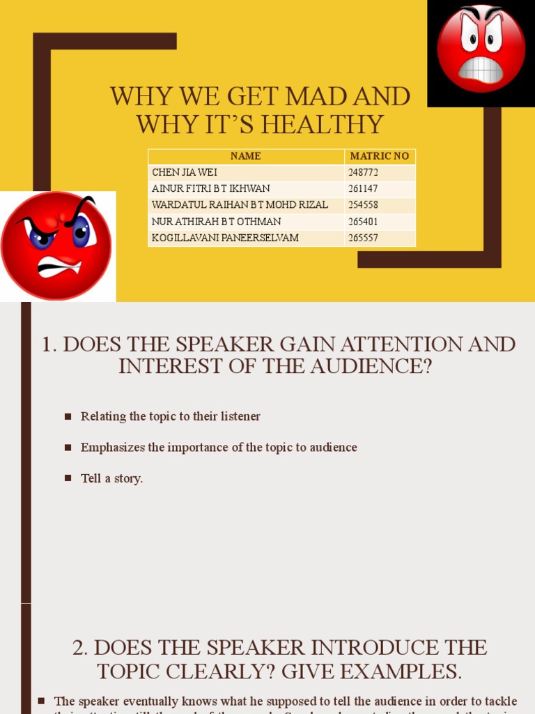 Why We Get Mad and Why It's Healthy | PDF | Anger | Conversation