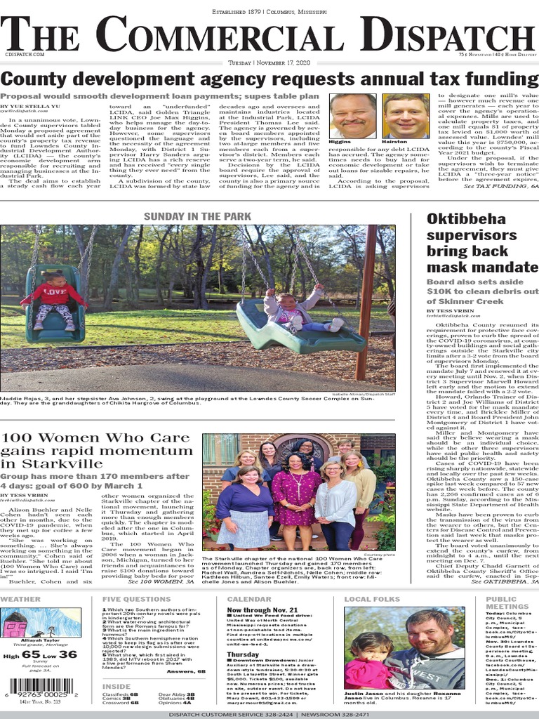 Commercial Dispatch Eedition 11-17-20 | PDF | Joe Biden | Mississippi