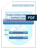 Experiment 3-Cloud Point & Pour Point | PDF | Petroleum | Diesel Fuel