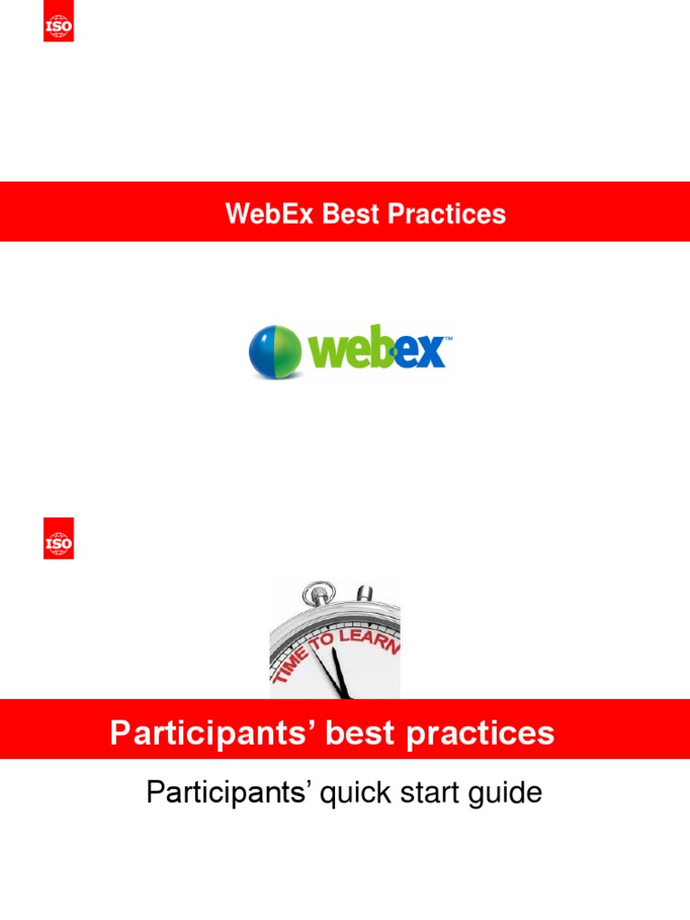 WebEx Meeting Participation Guide | PDF