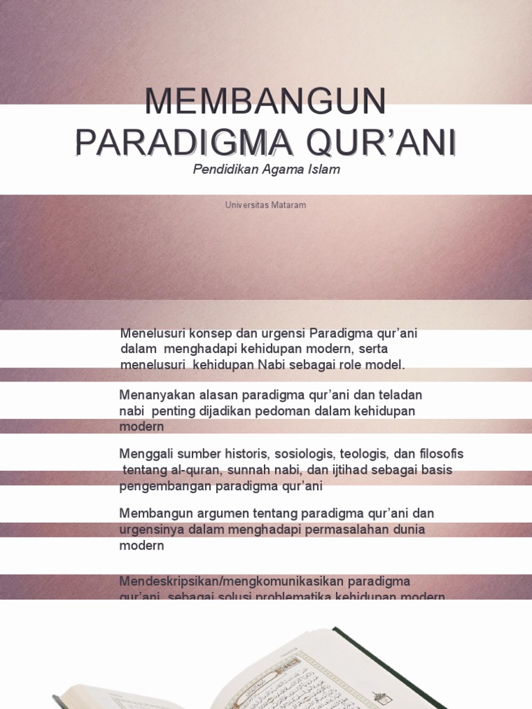 Paradigma Qurani untuk Kehidupan Modern | PDF | Karier & Perkembangan ...