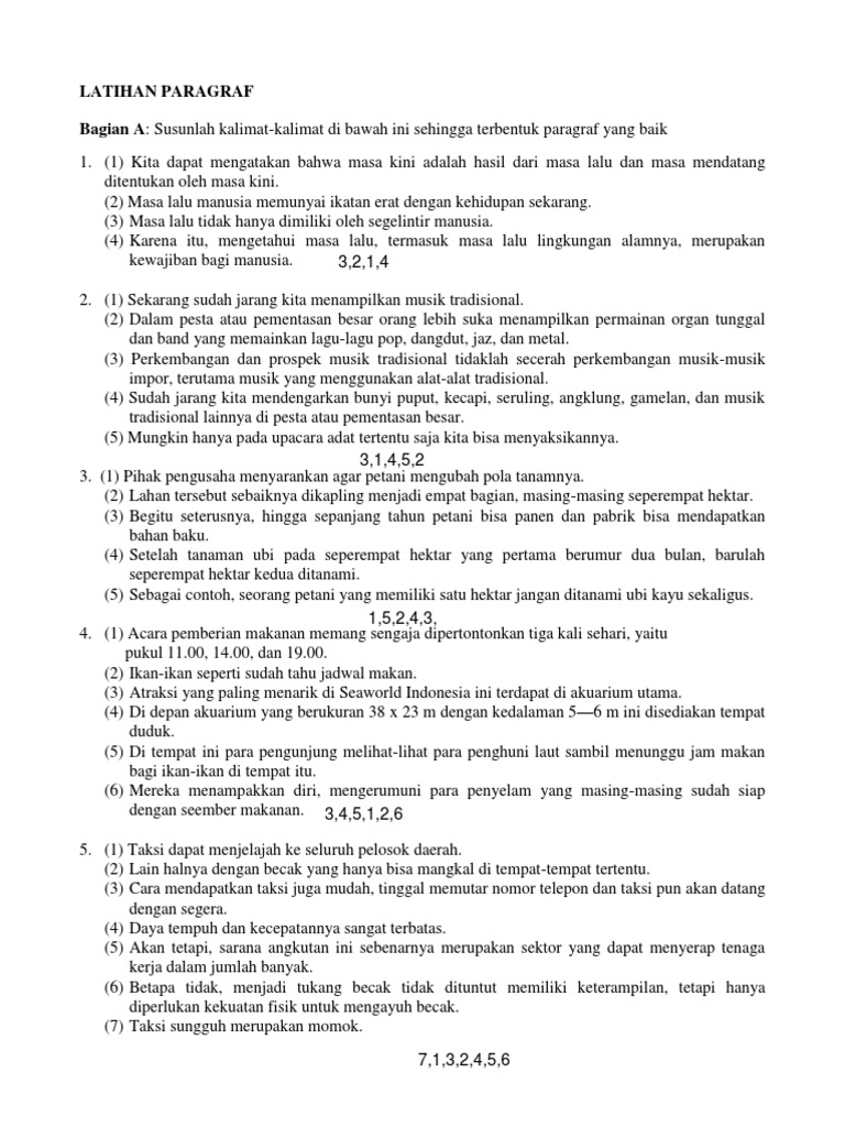 2.7 Latihan Paragraf PDF | PDF