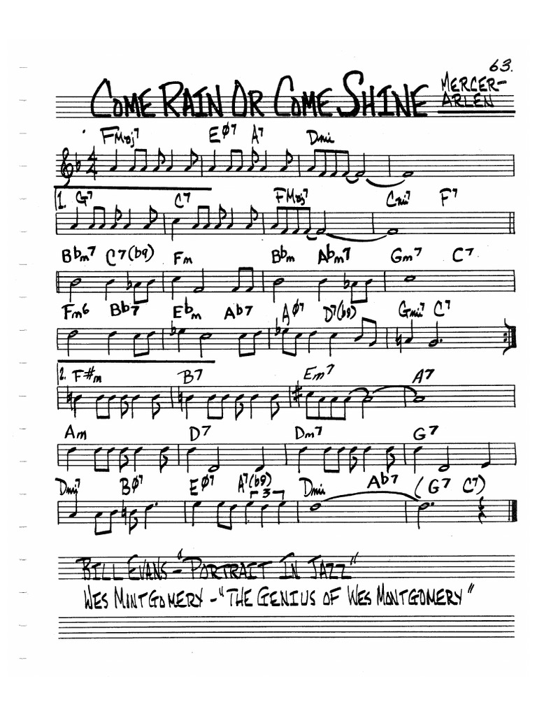 Come Rain or Come Shine | PDF