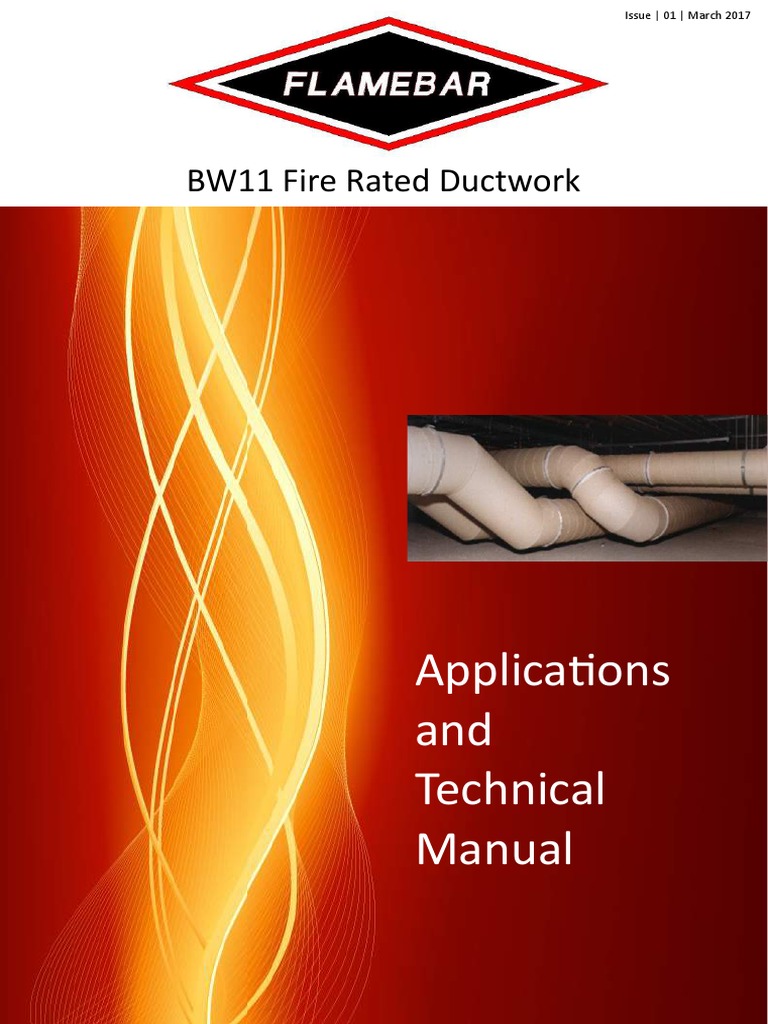 Flamebar BW11 Fire Rated Duct Manual | PDF