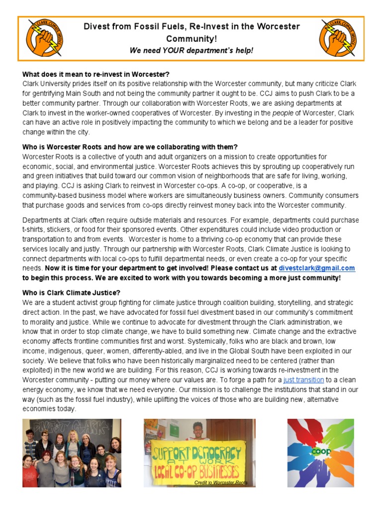 Department One-Pager For Community Cooperation Campaign | PDF ...