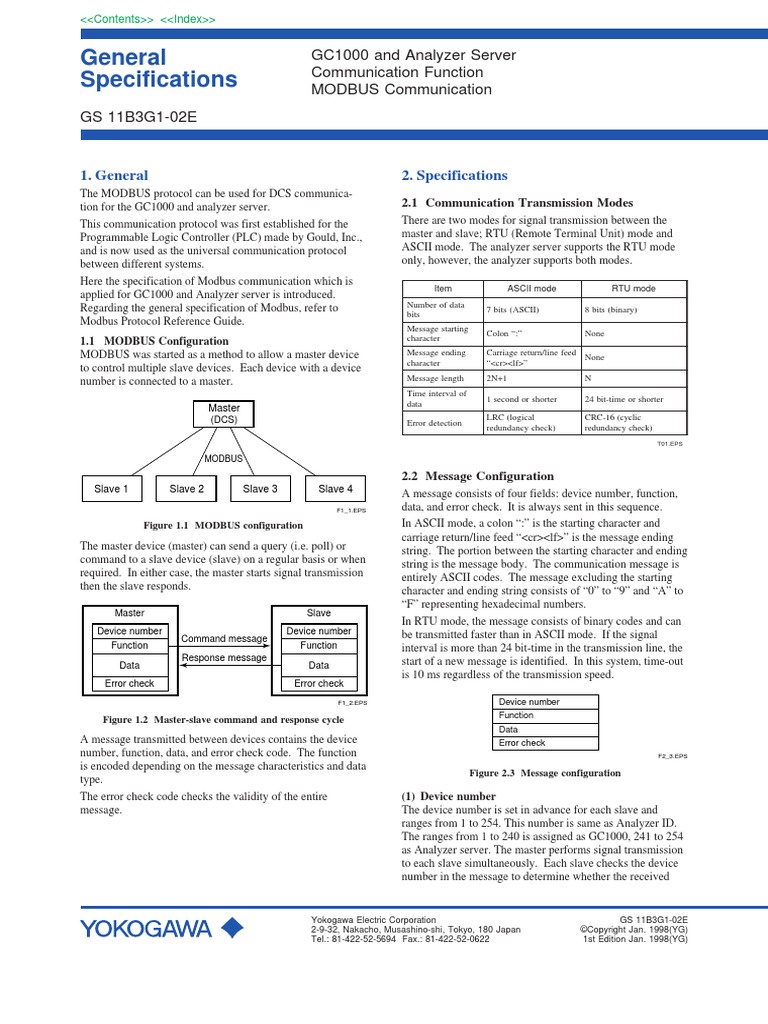 General 2. Specifications | PDF | Error Detection And Correction | Data Transmission