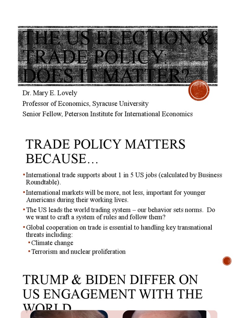 US Election Impact on Trade Policy | PDF | Trade | The United States