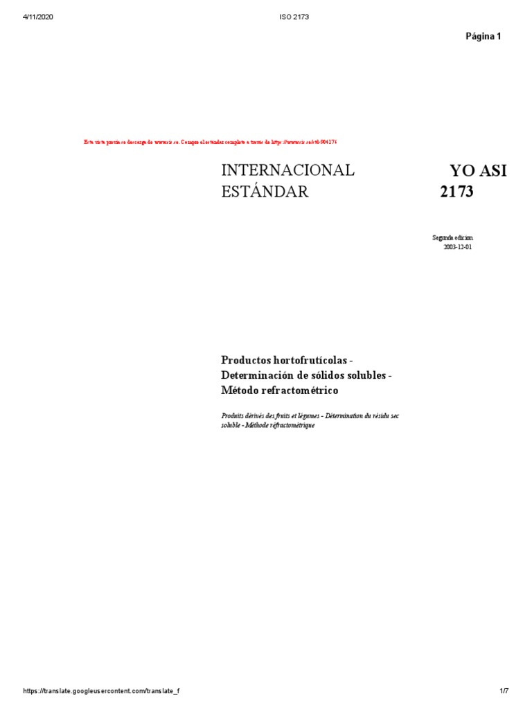 ISO - 2173 - EN Español | PDF