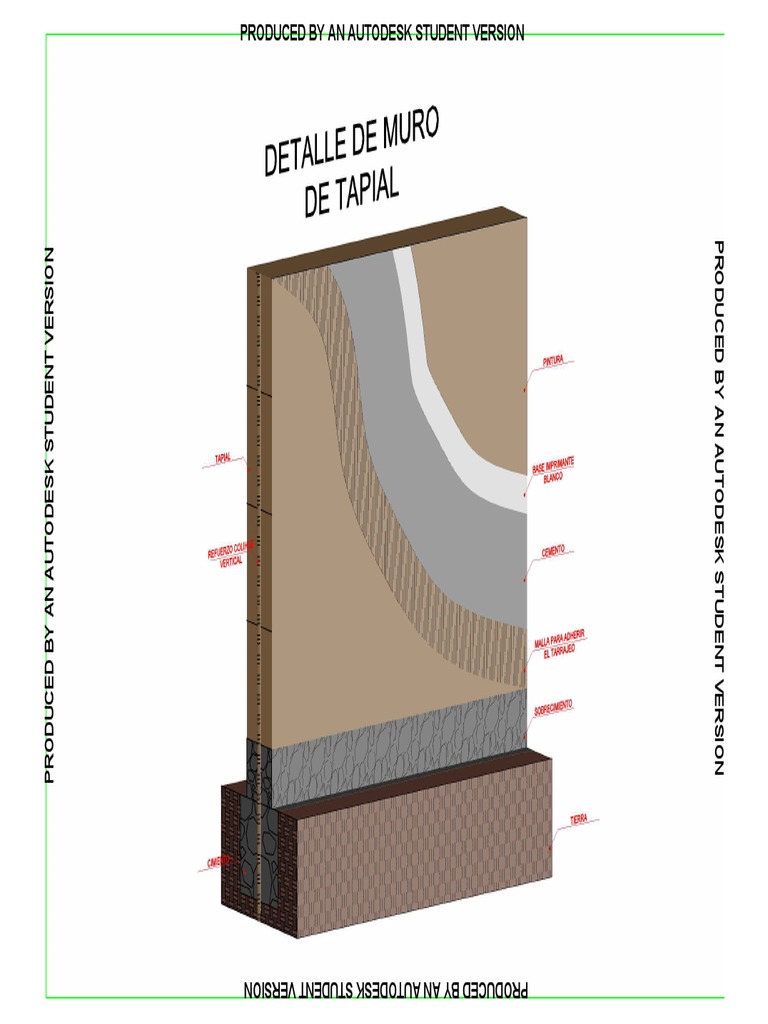 Detalle Muro Tapial | PDF