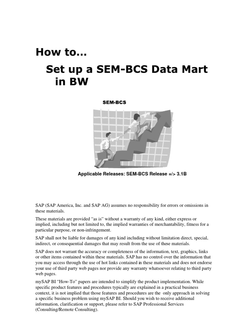 Setting Up SEM-BCS Data Mart in BW | PDF | Metadata | Data