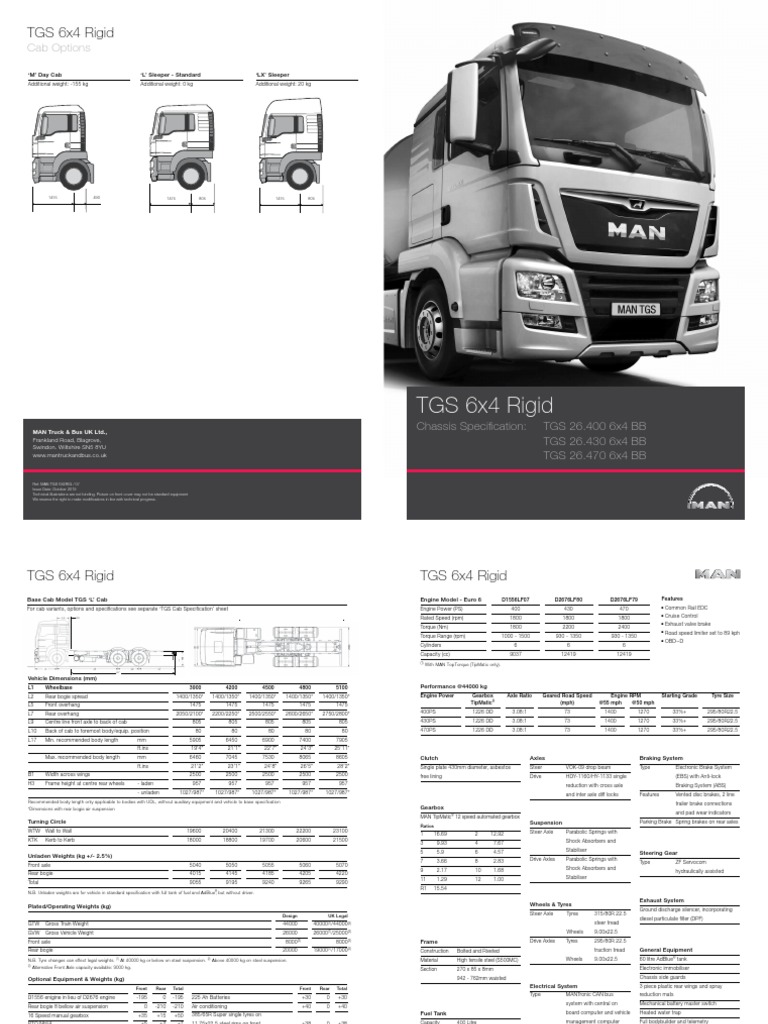 Man TGS | PDF | Truck | Axle