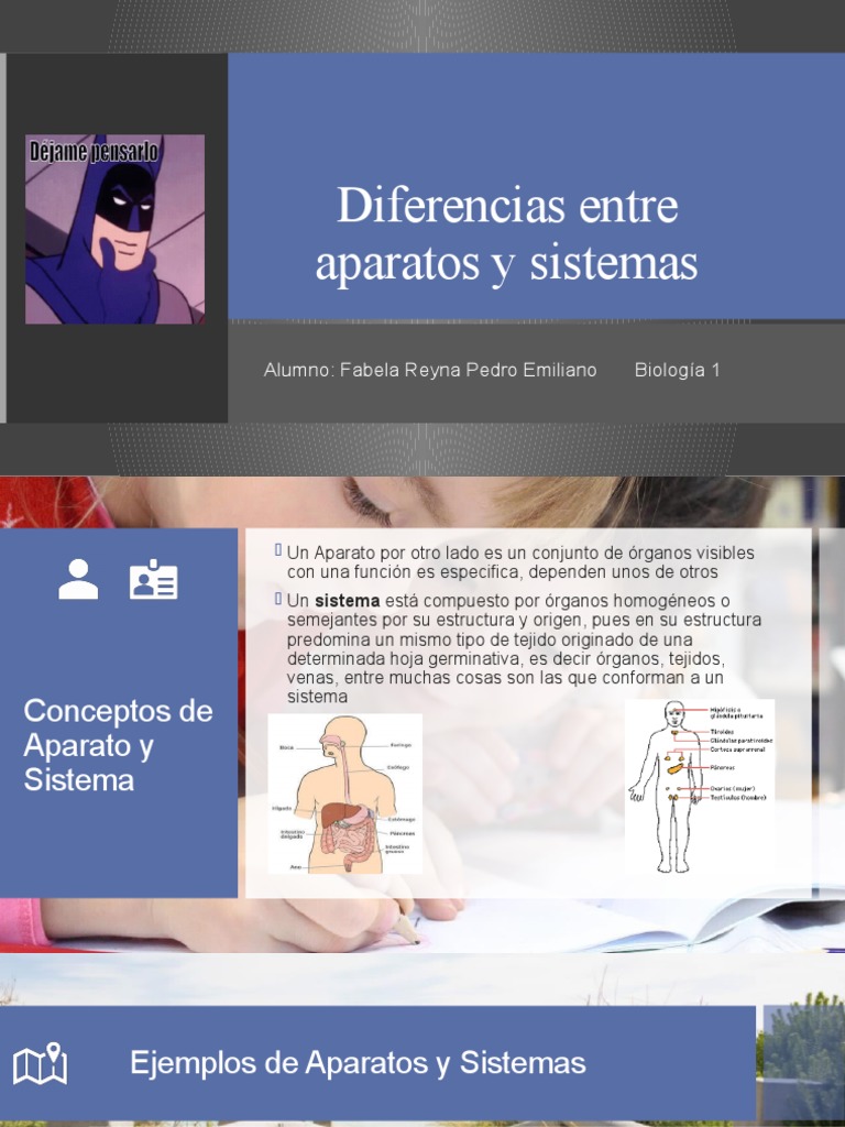 Diferencias Entre Aparatos y Sistemas | PDF Diferencias Entre Aparatos y Sistemas | PDF