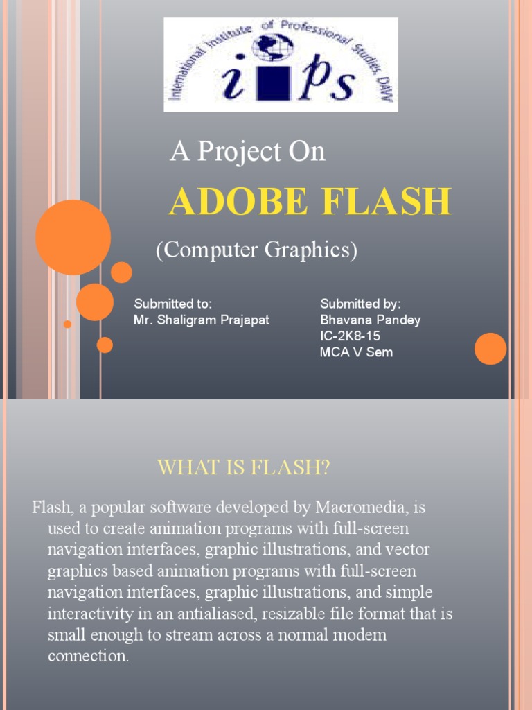 A Project On: Adobe Flash | PDF | Adobe Flash | Computing