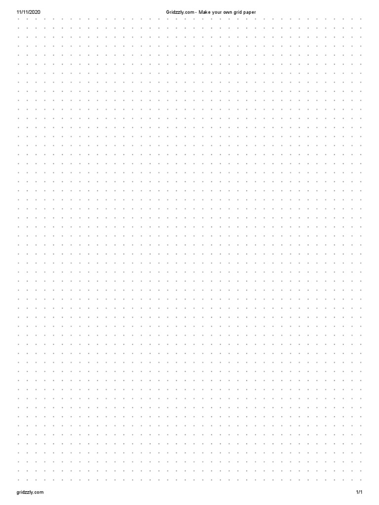 Make Your Own Grid Paper PDF | PDF