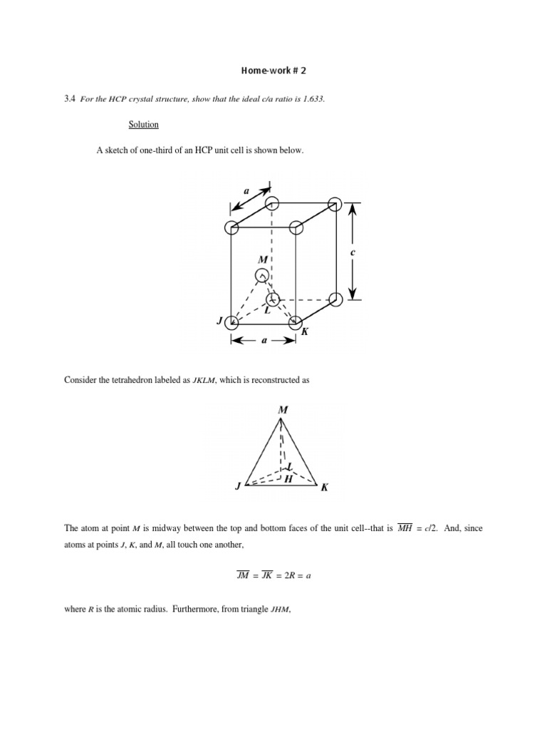 Crystal Structures and Calculations | PDF | Crystal Structure | Area