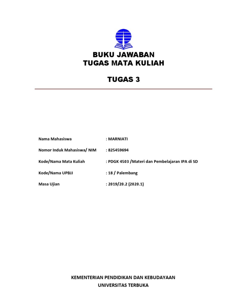 BJT Umum Tugas3 pdgk4503 | PDF