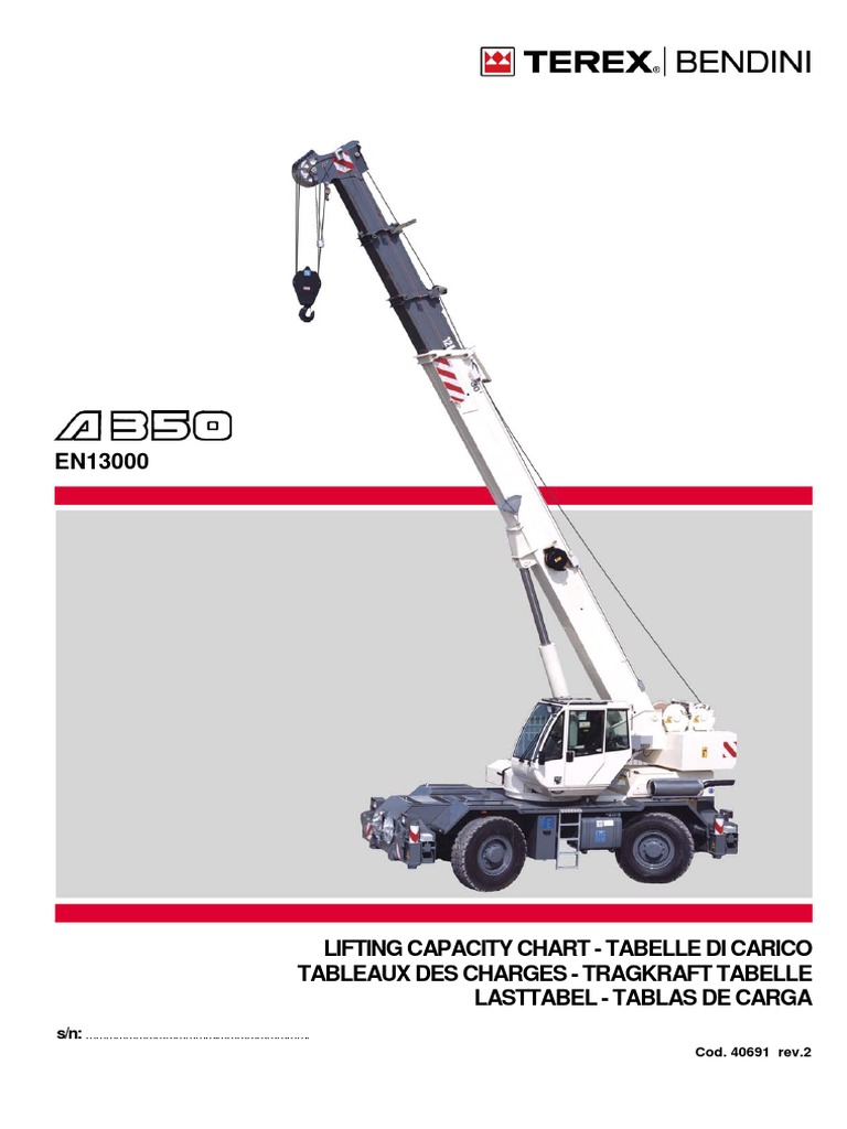 A350-40691 - Rev02 EN13000 | PDF | Crane (Machine) | Mechanical Engineering