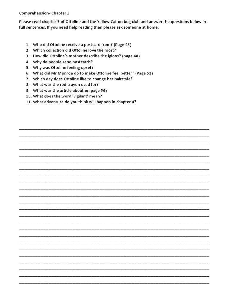 Chapter 3 Comprehension | PDF