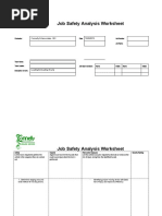 Hot Work Job Safety Analysis Guide | PDF | Welding | Construction