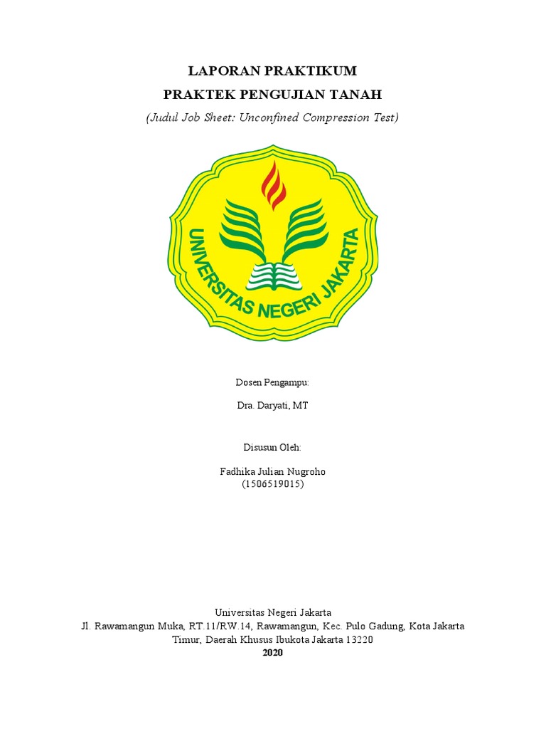 Unconfined Compression Test (UCT) | PDF