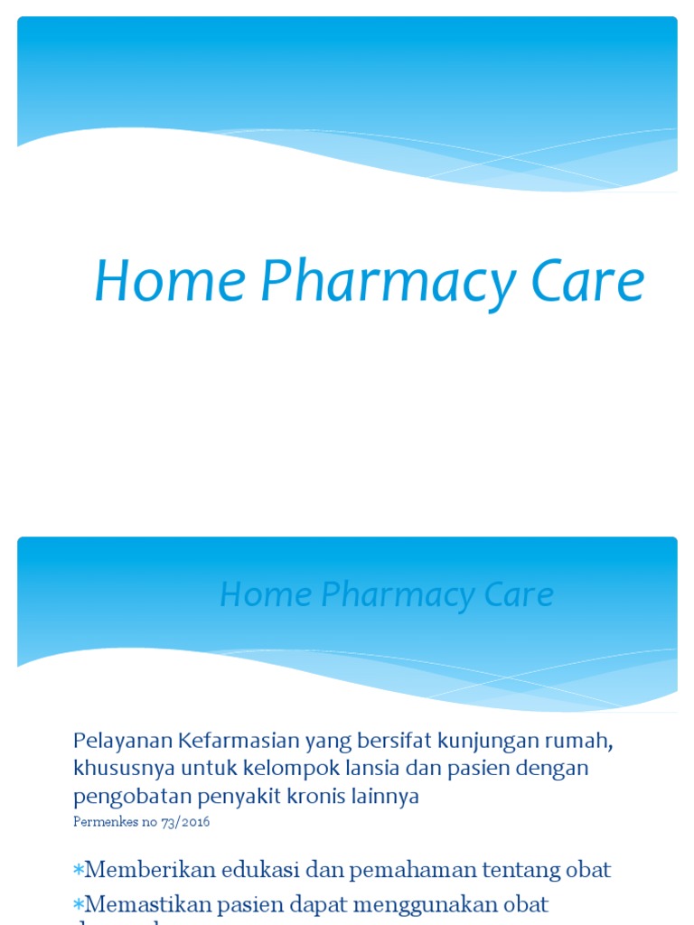 Home Pharmacy Care Pdf