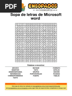 Sopa de Letras: Tecnología y Ciencia | PDF
