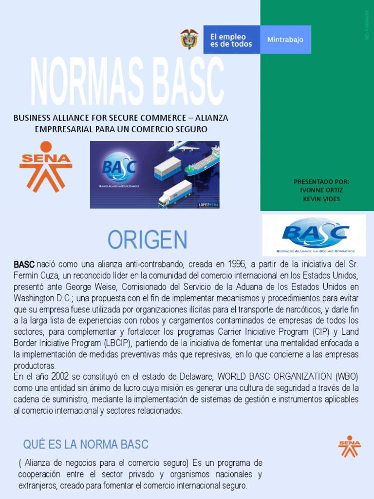 Normas Basc | PDF | El comercio internacional | aduana
