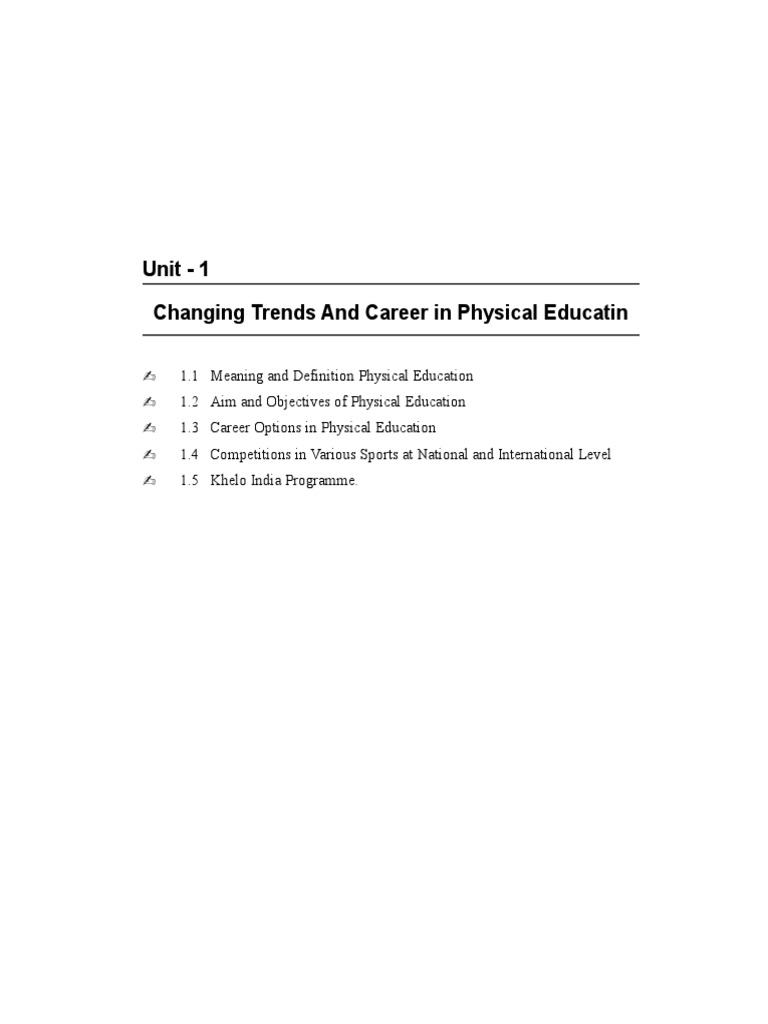 11 Physical Education Study Material Session 2020 2021 Chapter 1 | PDF ...