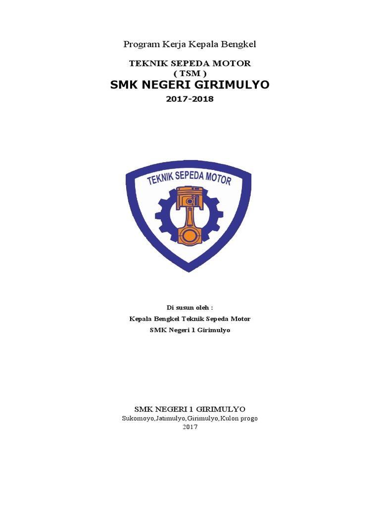 Program Kerja Bengkel TSM SMK | PDF | Bisnis