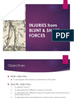 Blunt and Sharp Force Injury Classifications | PDF | Medical ...