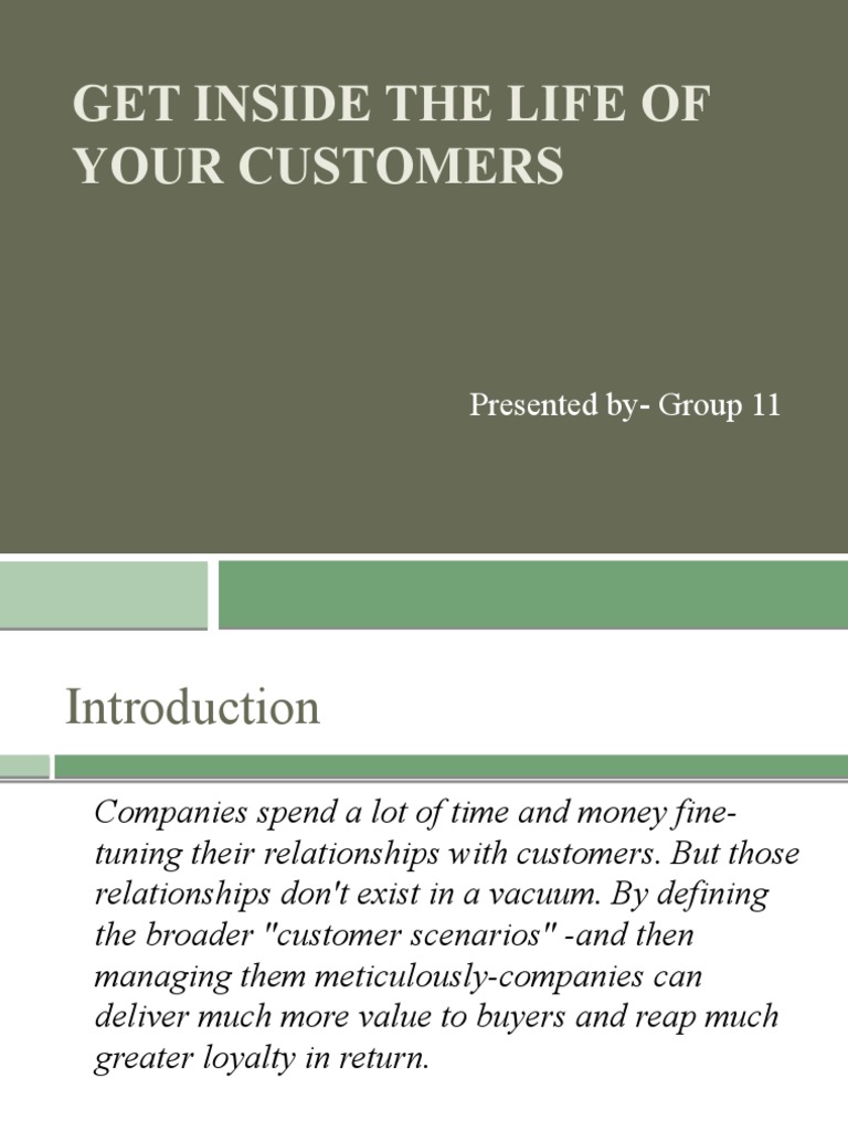 Understanding Customer Scenarios for Loyalty | PDF | Marketing | Customer