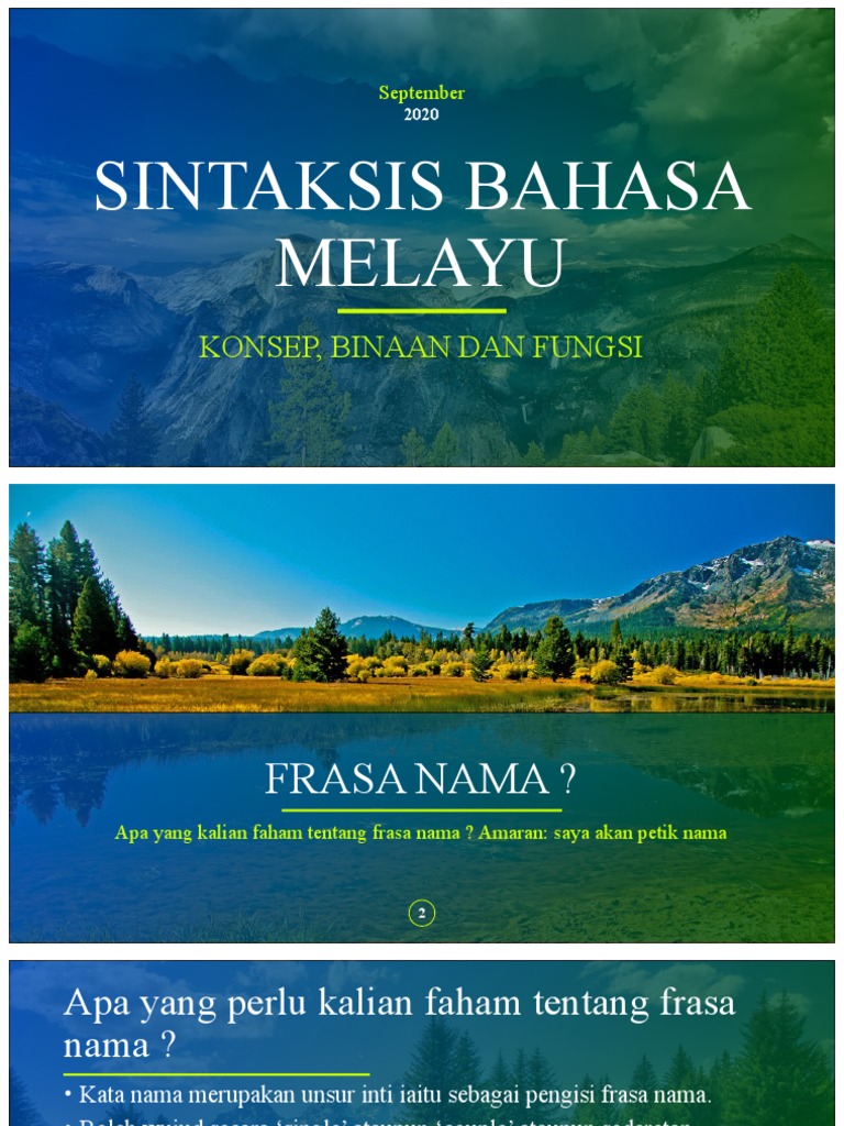 Contoh dan Binaan Frasa Nama Melayu | PDF