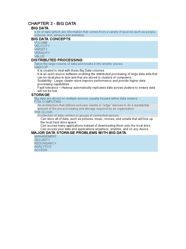 Chapter 3 - Big Data | PDF