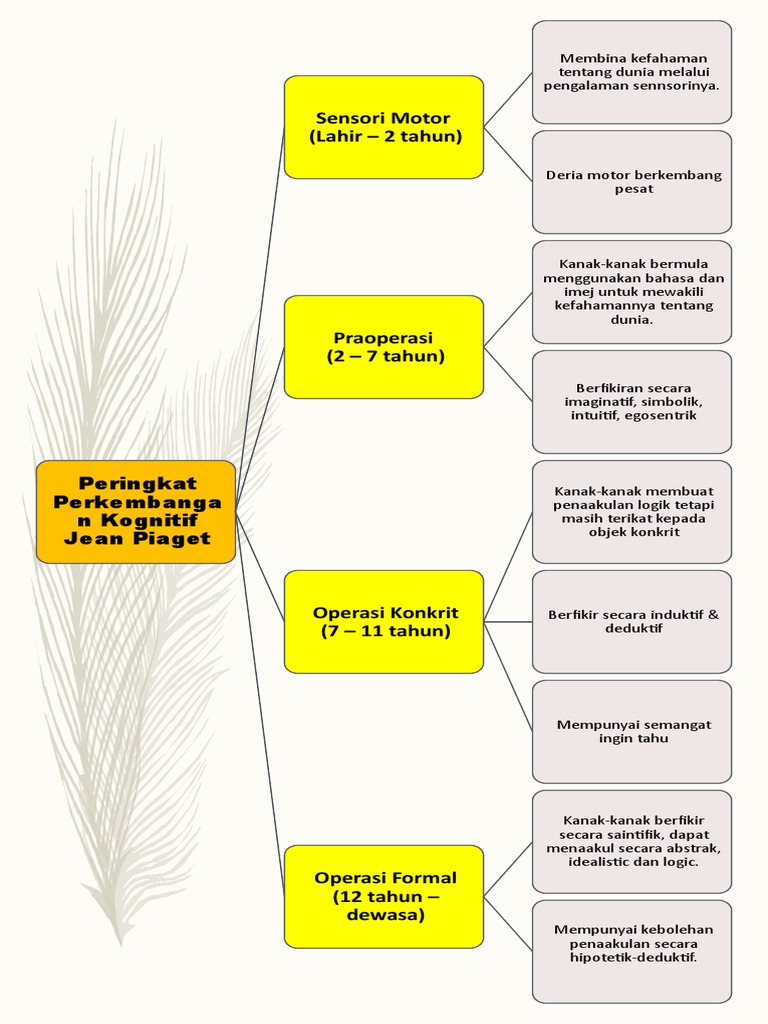 Peringkat Perkembangan Kognitif Jean Piaget | PDF