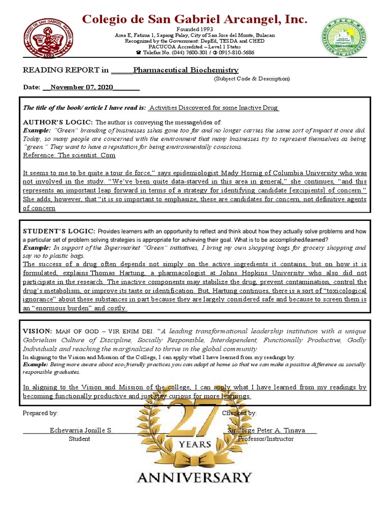 Pharmaceutical Biochemistry Learning Diary | PDF | Metabolic Pathway ...