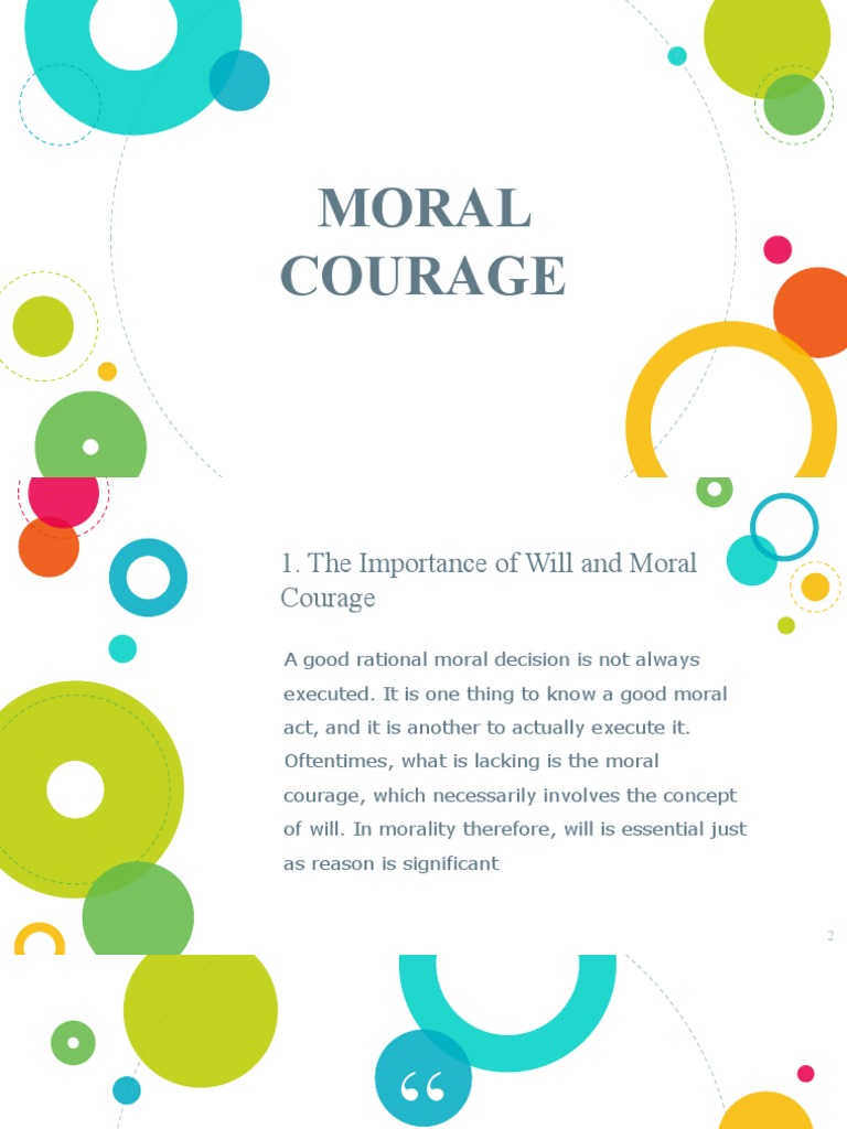 Moral Courage | PDF | Courage | Reason