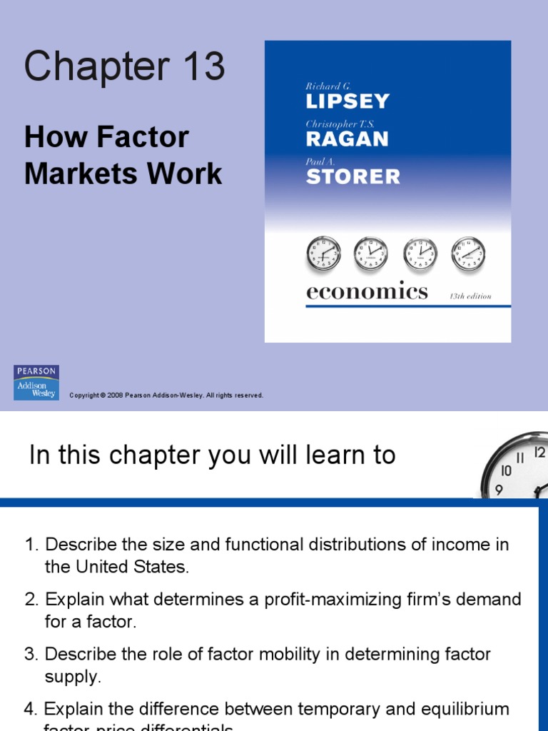 How Factor Markets Work | PDF | Demand | Supply (Economics)