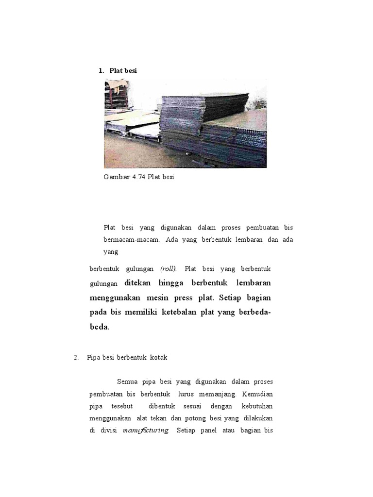 Plat Besi | PDF