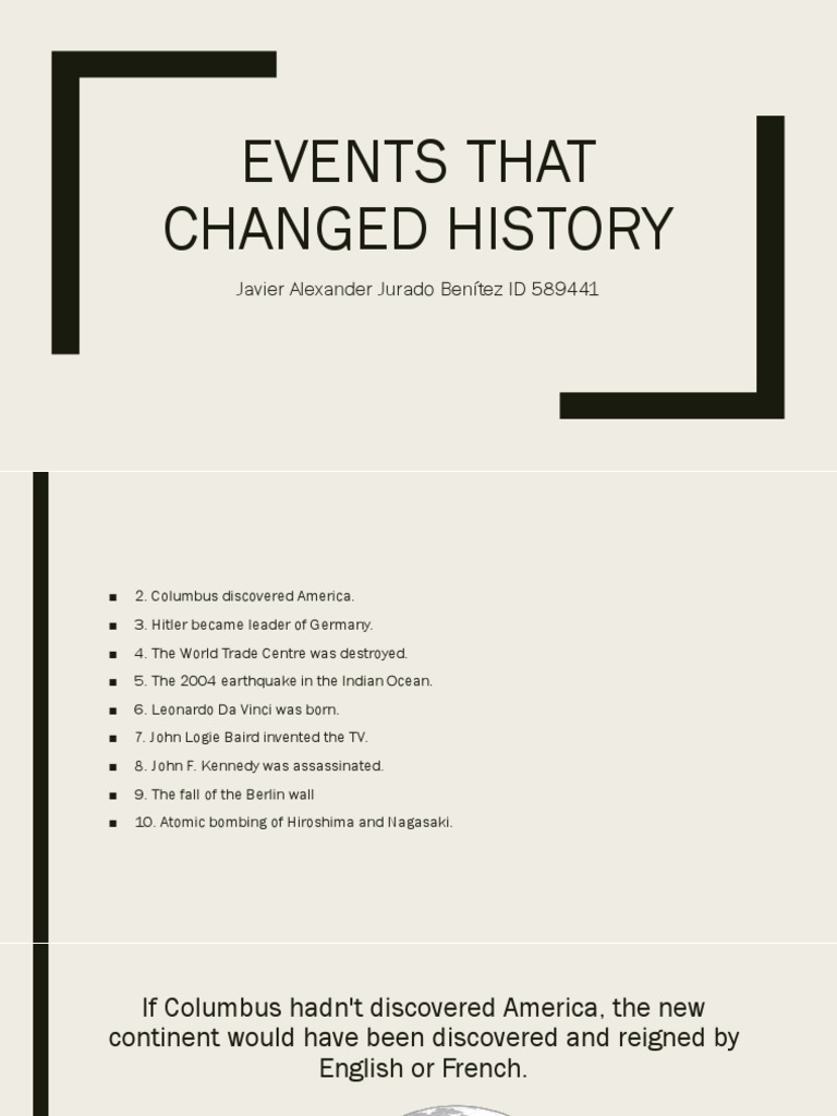 Events That Changed History | PDF