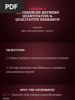 Quali vs. Quanti Types of Quanti Design | PDF | Quantitative Research ...