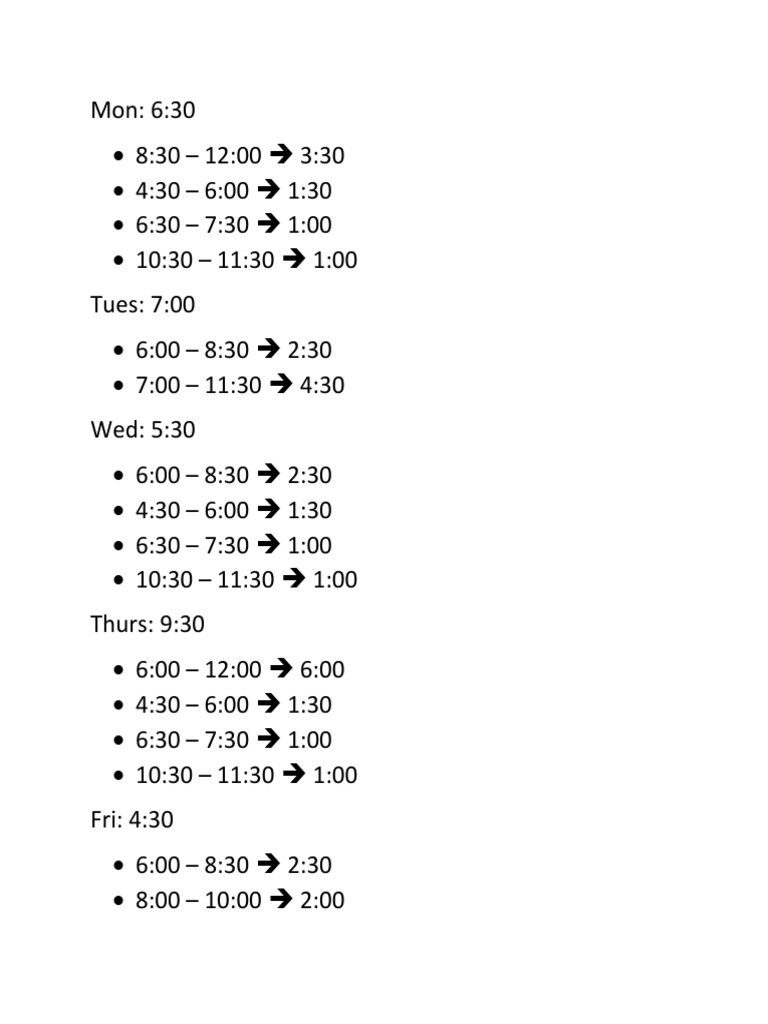 Time Table | PDF