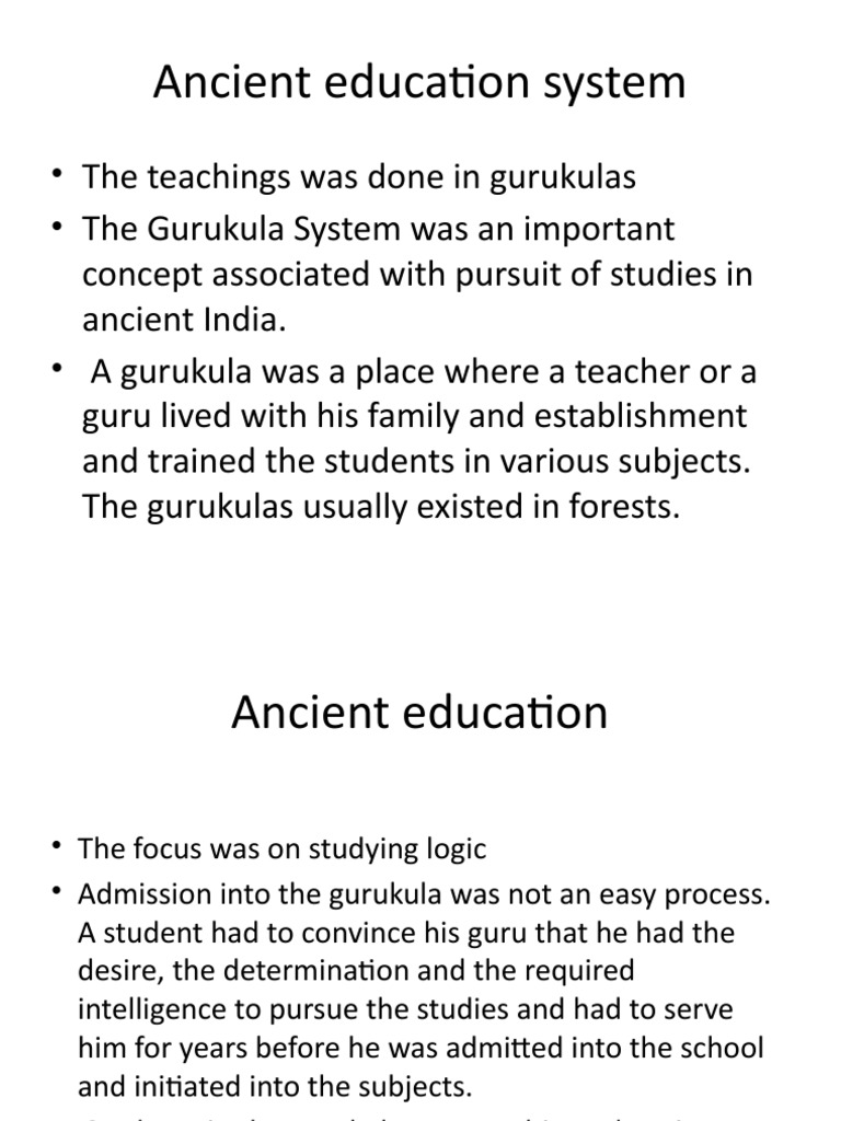 Ancient Education System | PDF | Vedas | Bhagavad Gita