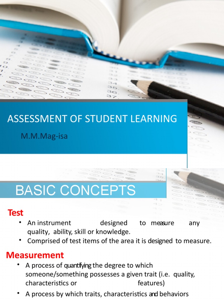 Assessment of Student Learning: M.M.Mag-isa | Download Free PDF ...