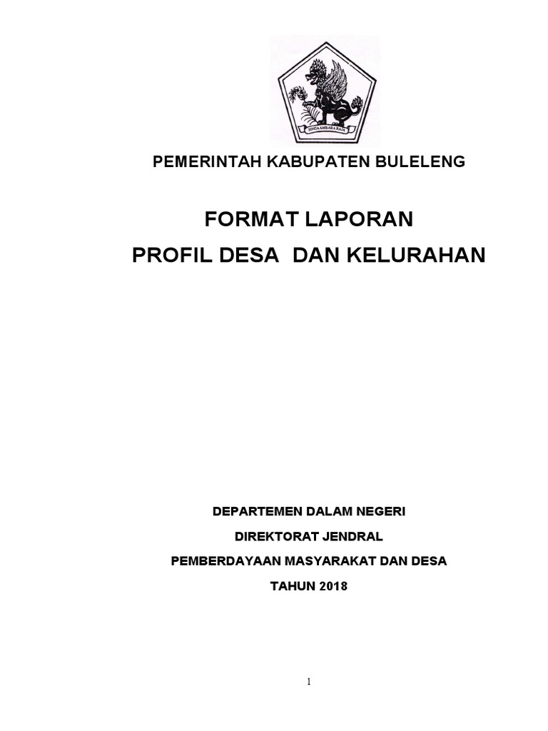 Contoh Profil Desa | PDF